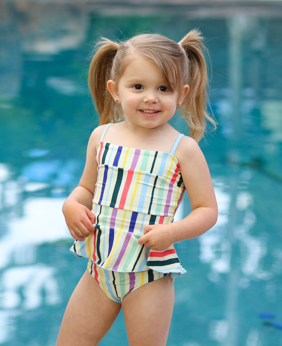 Little Girls Cora - Reversible Tankini - $38 – Rad Swim
